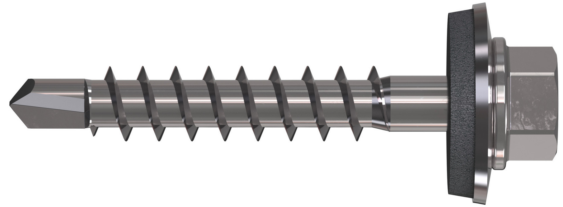 RP-r Bohrschraube, Sechskantkopf mit angepresster Scheibe, 6,0 x 66 mm ...
